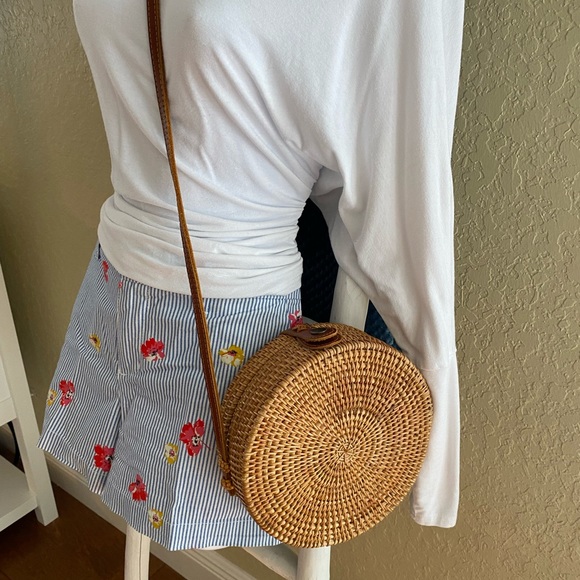 Bags | Rattanwicker Crossbody Bag Boho Style | Poshmark